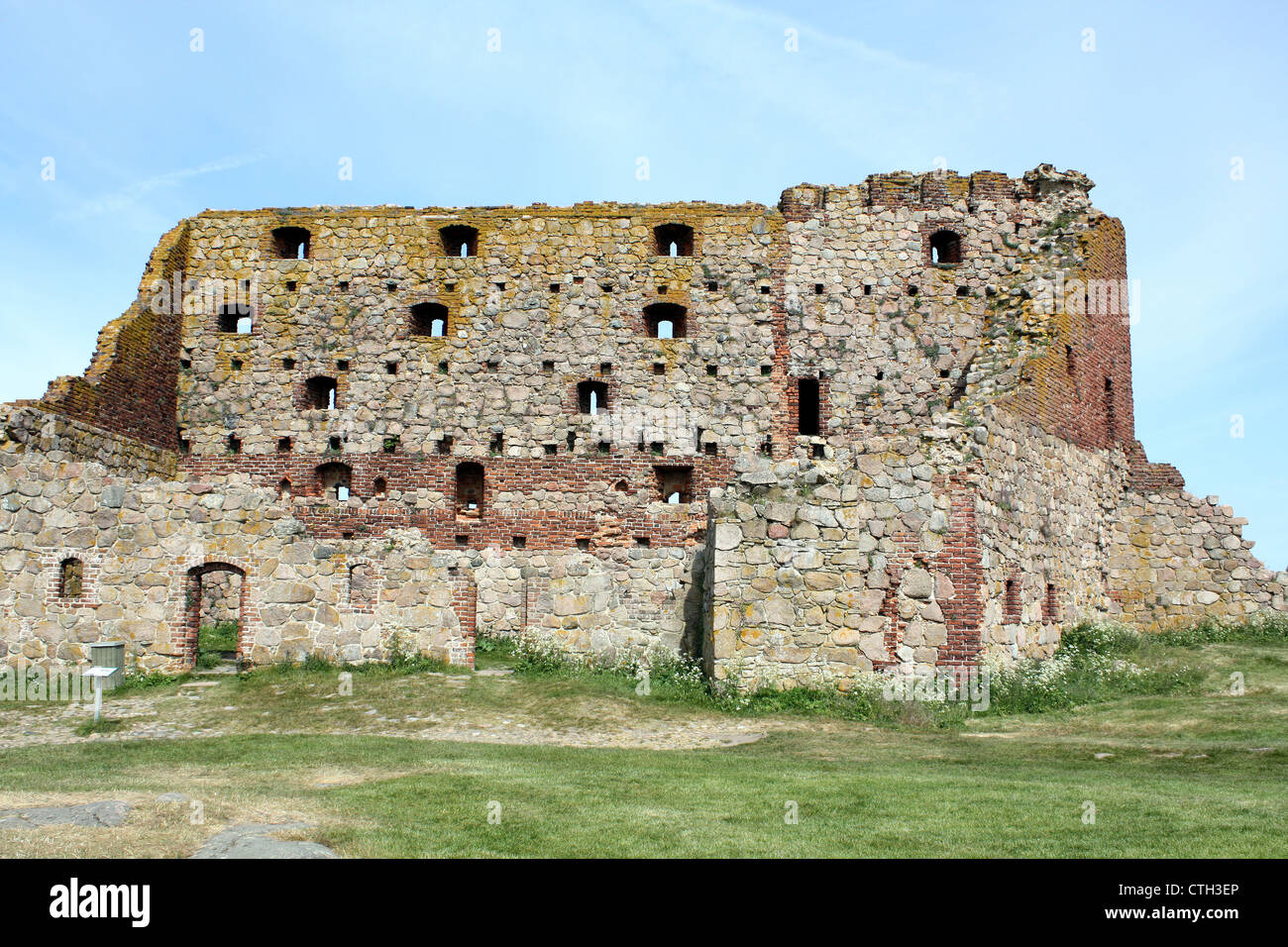 Hammershus castle ruins hi-res stock photography and images - Alamy
