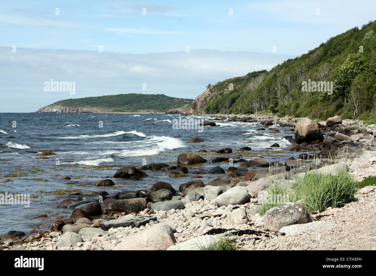 Rocks in the Baltic Sea at Bornholm. Denmark Stock Photo - Alamy