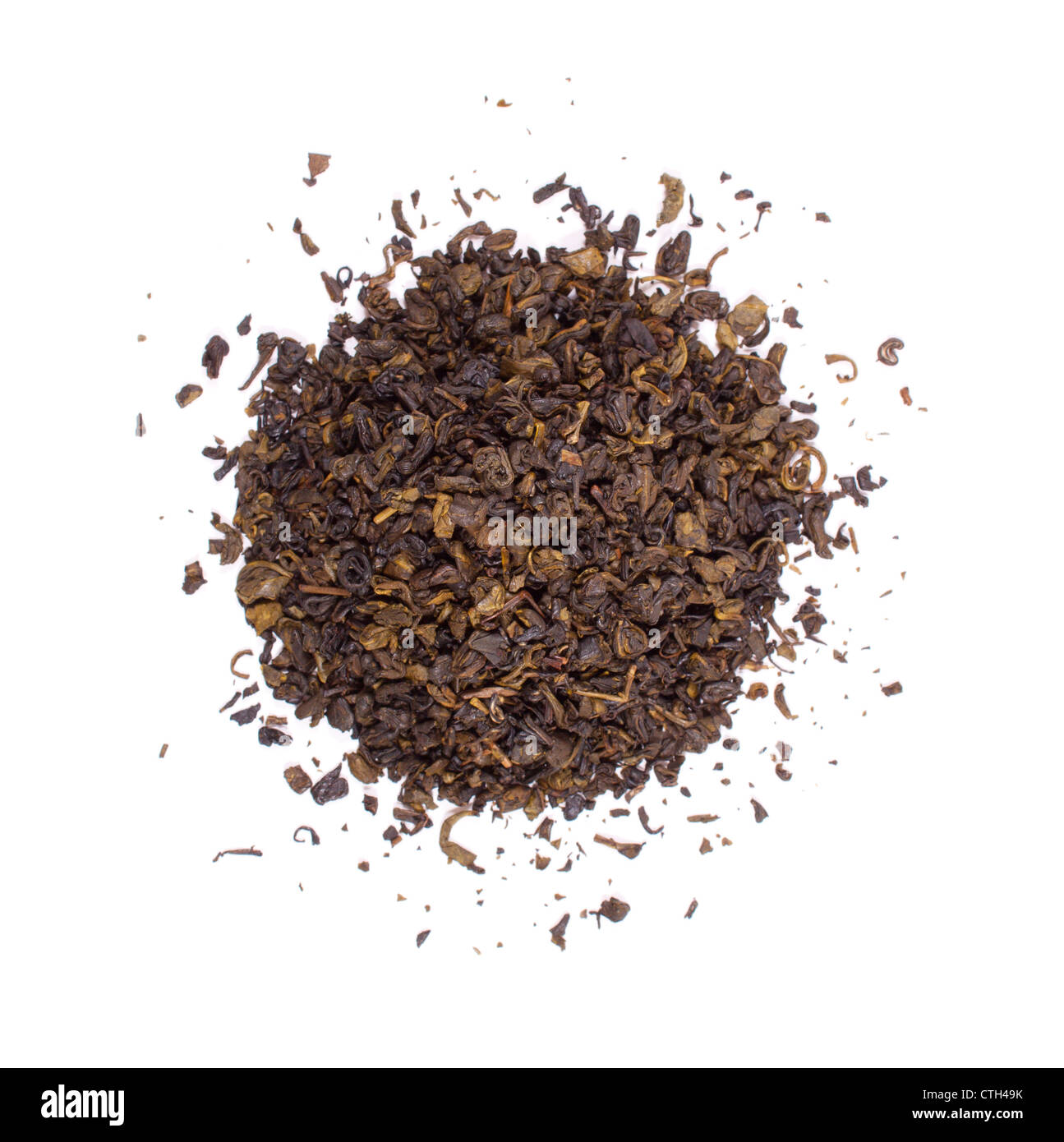The pile of the dry tea leaves isolated on white background Stock Photo ...