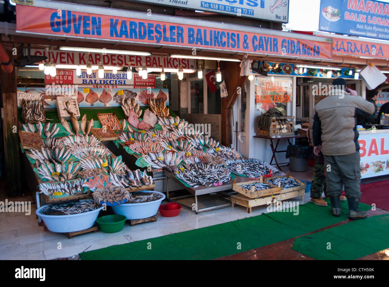 Fish Market, Istanbul, Turkey Stock Photo - Alamy