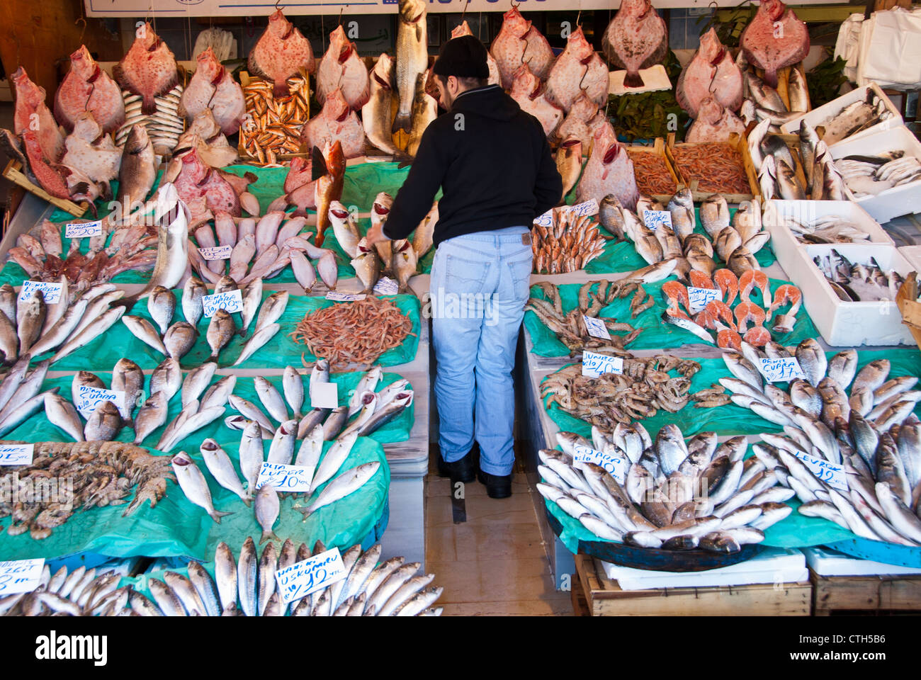 Fish Market, Istanbul, Turkey Stock Photo - Alamy