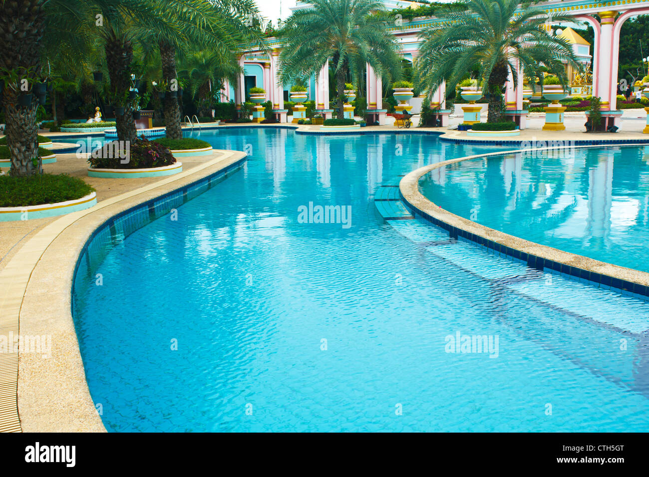 Stock Photo - beautiful outdoors Swimming pool Stock Photo - Alamy