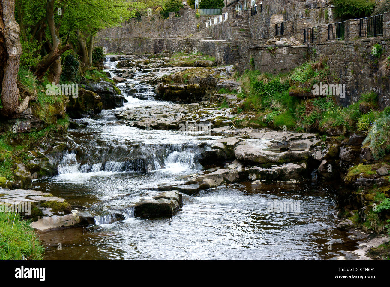 The Gayle Beck running through Hawes - Yorkshire Dales National Park ...