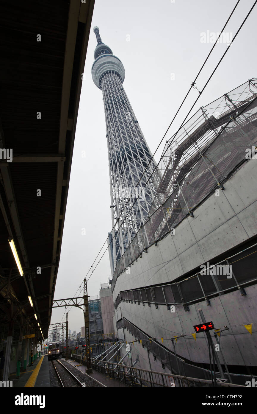 Low angle view of Tokyo Sky Tree, Tokyo, Japan Stock Photo - Alamy