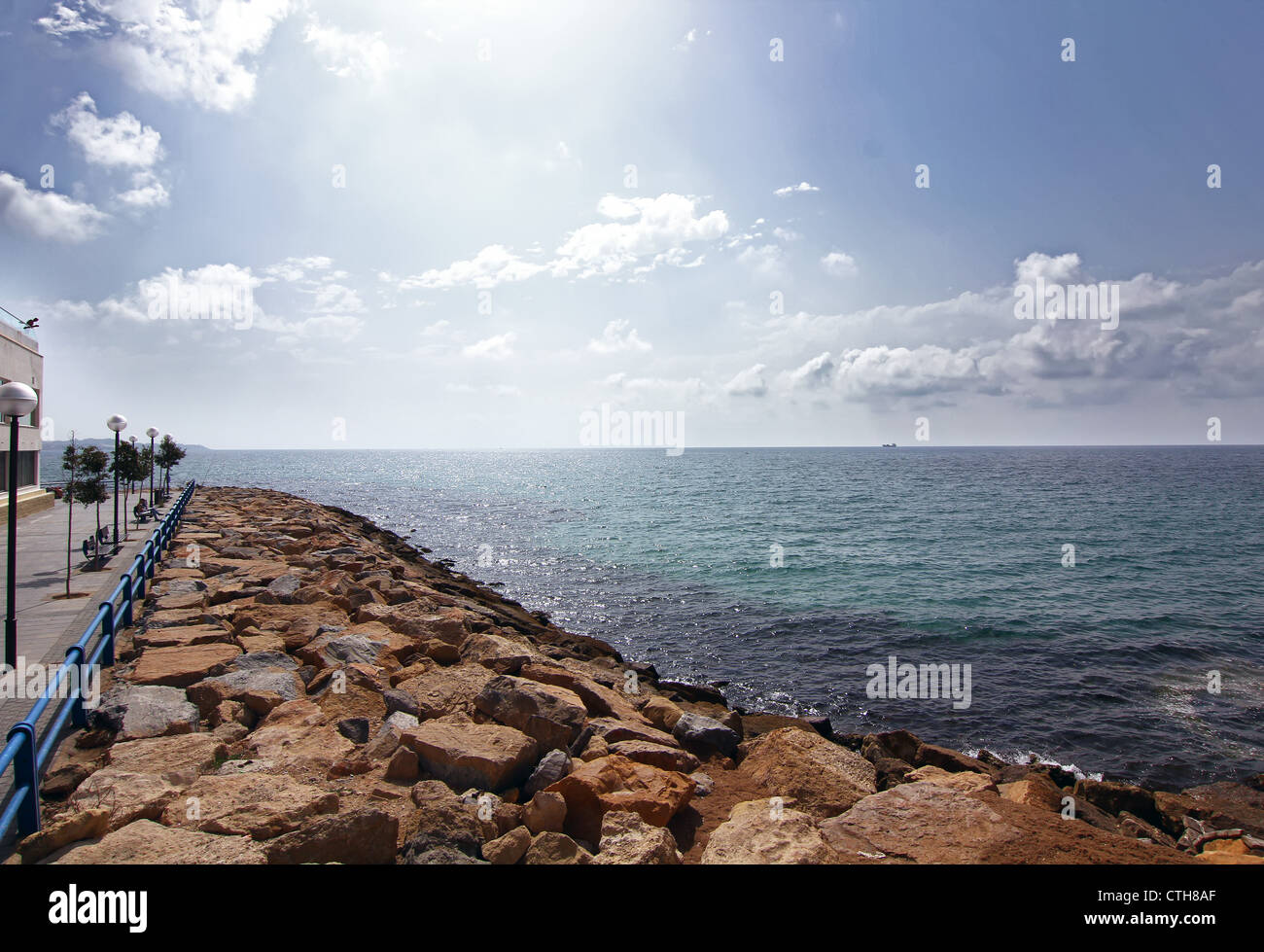 beautiful promenade in the city of Alicante Spain Stock Photo - Alamy