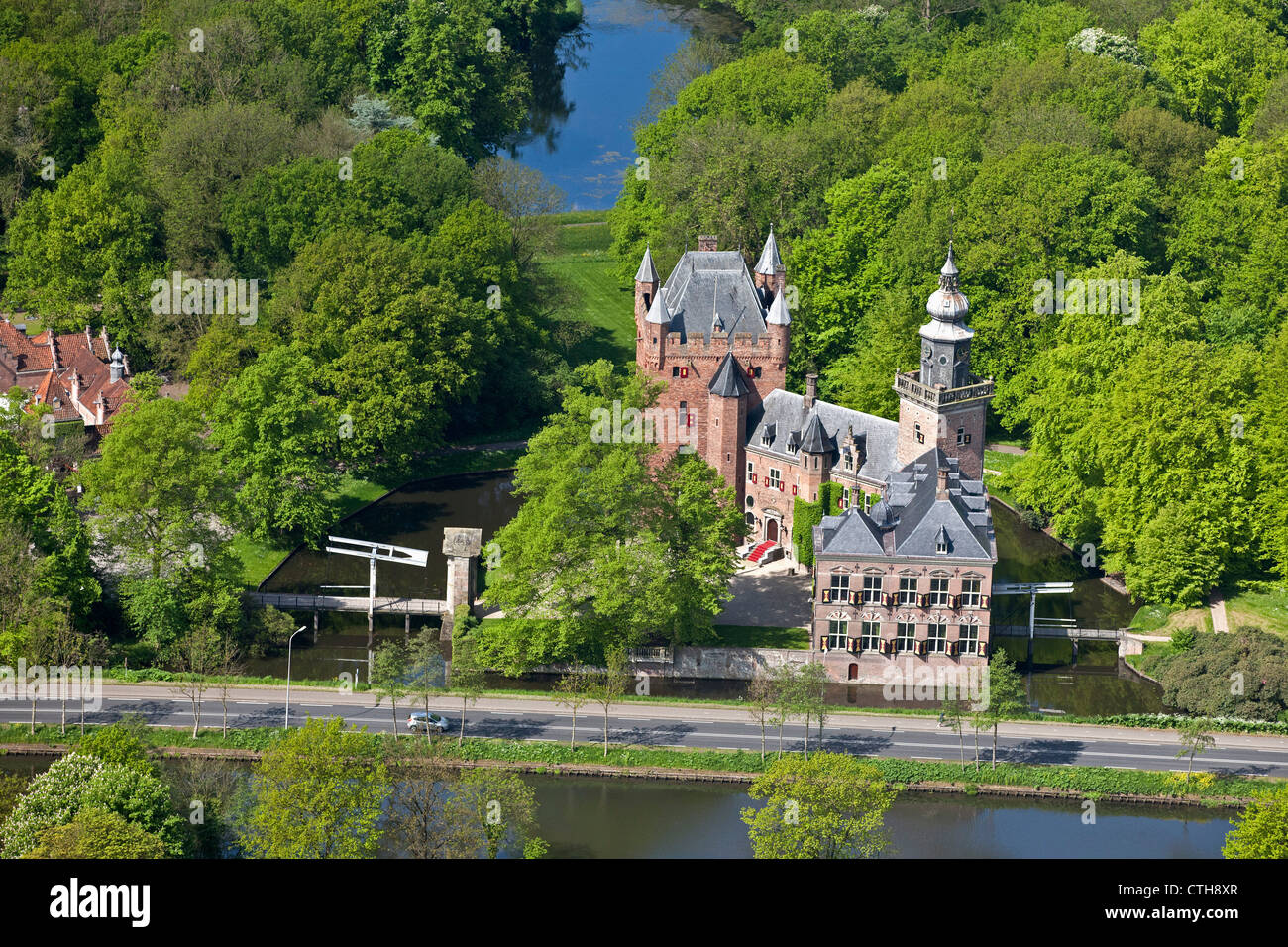Netherlands, Breukelen, Castle Nyenrode (formerly called Nijenrode ...