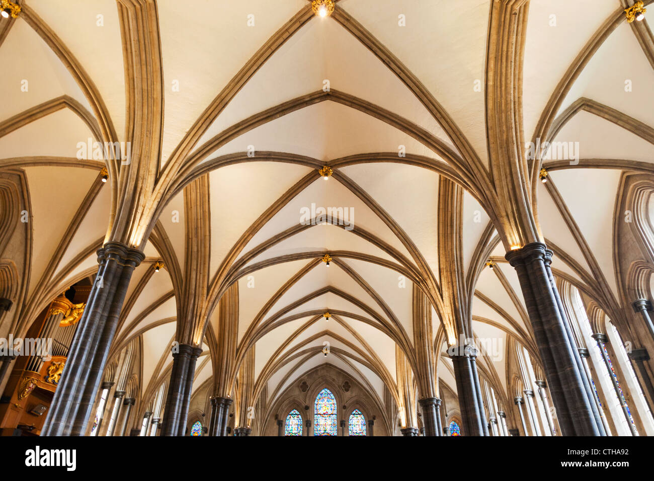 England, London, The City, Temple Church, Interior View Stock Photo - Alamy