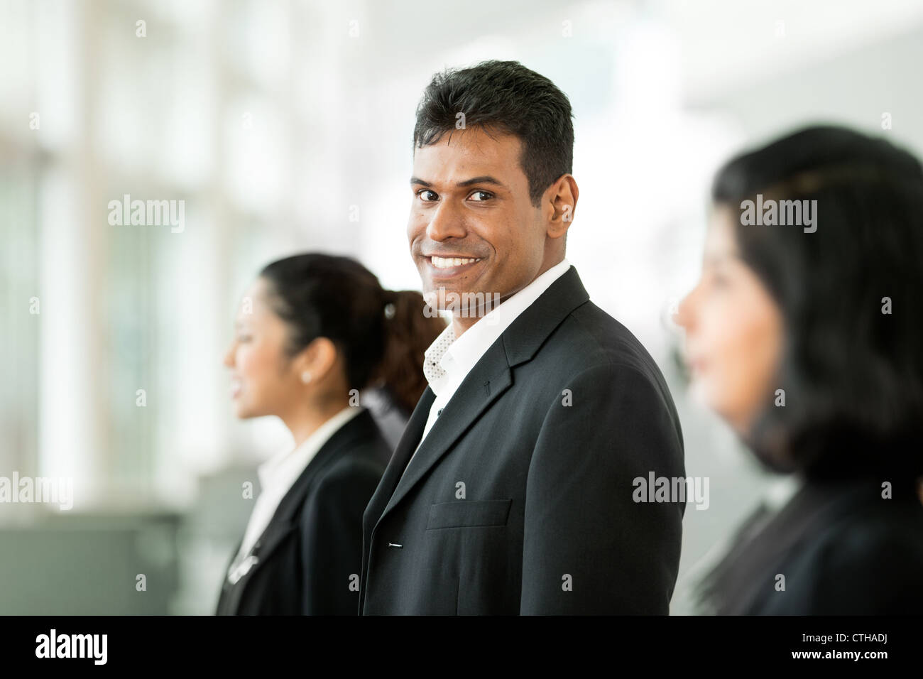 Happy Indian business team Stock Photo - Alamy