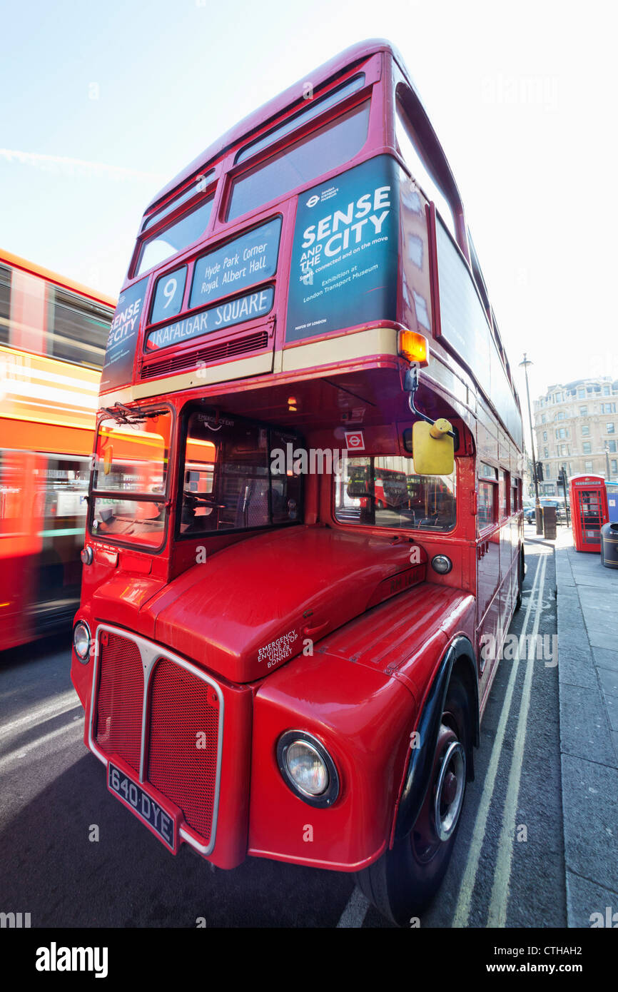 England, London, Double Decker Routemaster Bus Stock Photo - Alamy