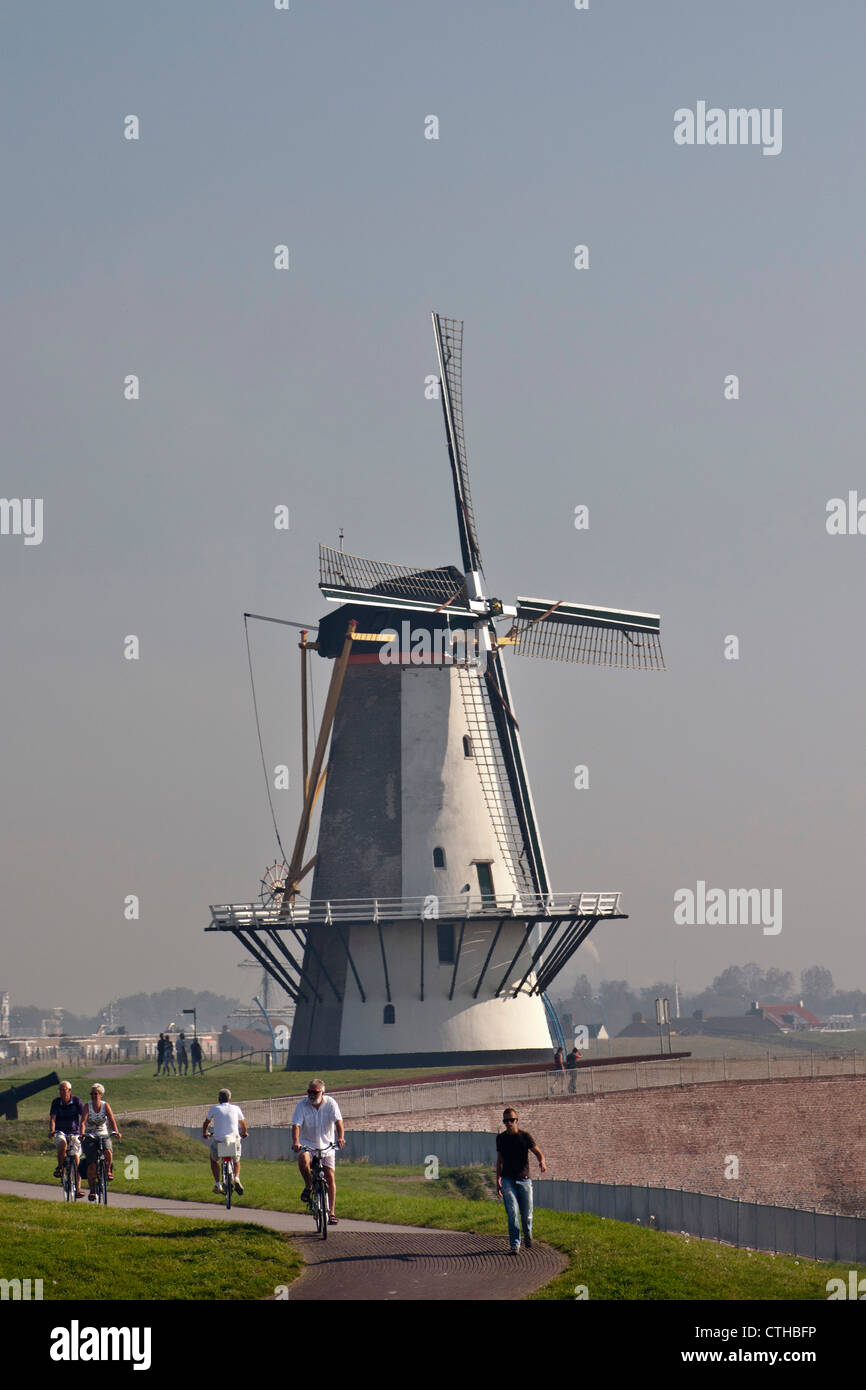 The Netherlands, Vlissingen, Windmill Stock Photo - Alamy