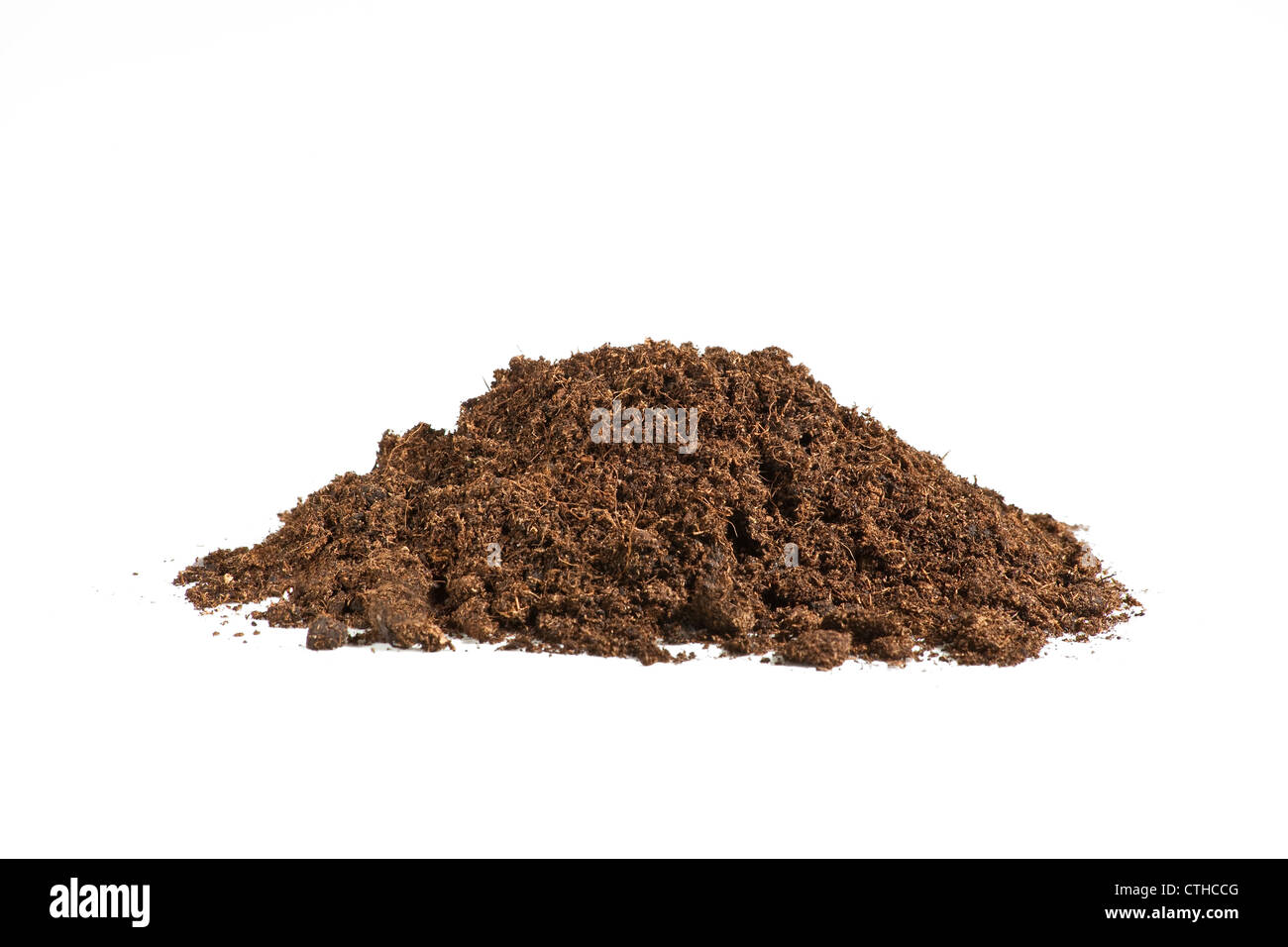 soil isolated on a white background Stock Photo - Alamy