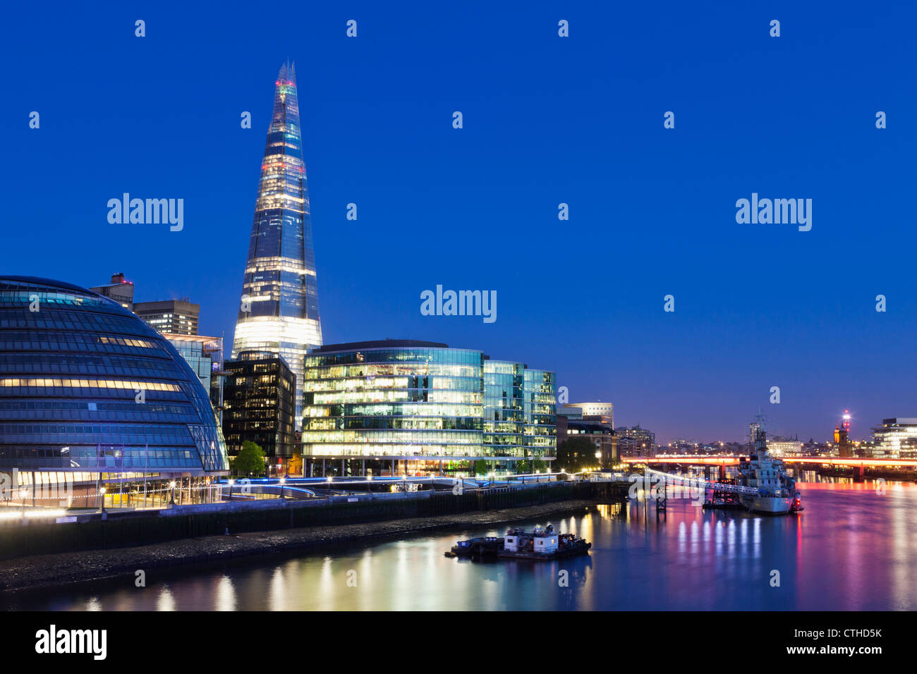 England, London, Southwark, The Shard and More London Development Stock ...