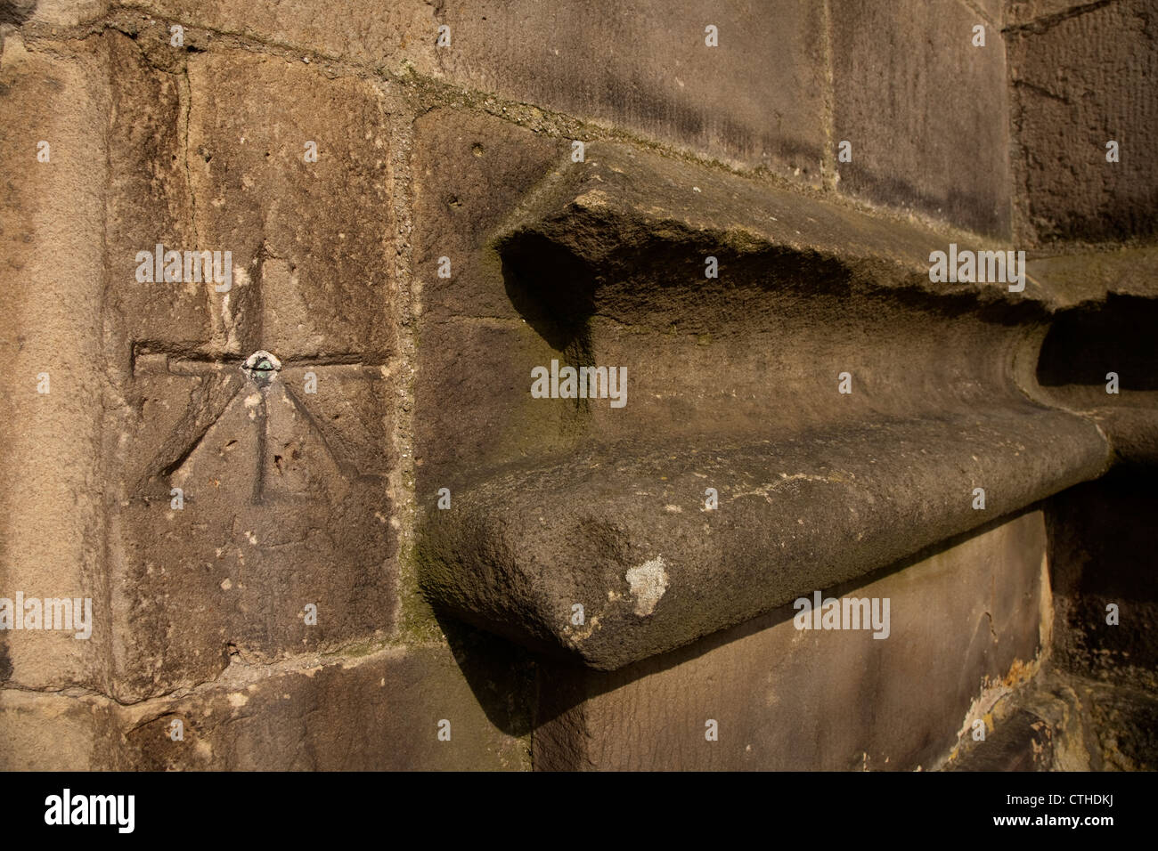 Old carved bench mark hi-res stock photography and images - Alamy