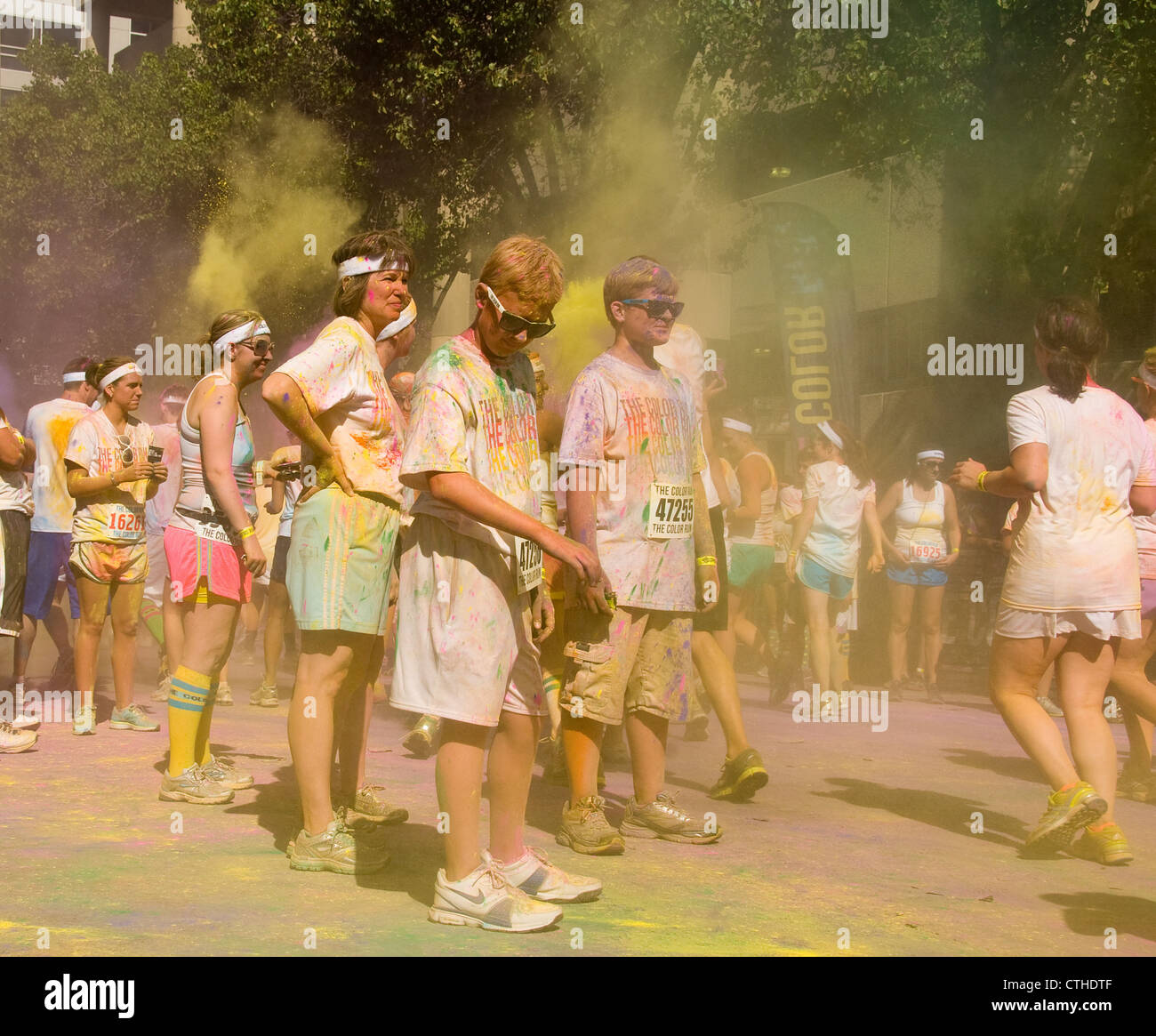The color run, Columbus Ohio Stock Photo - Alamy