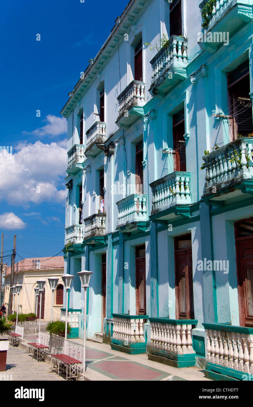 Colonial Buildings, Santa Clara, Cuba Stock Photo - Alamy
