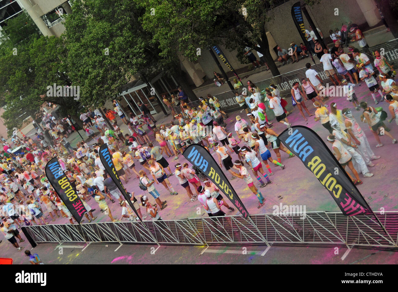 The color run, Columbus Ohio Stock Photo - Alamy