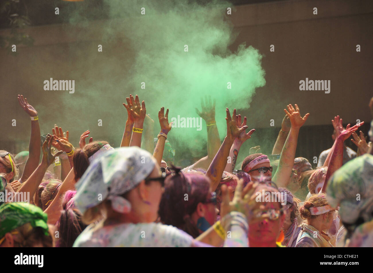 The color run, Columbus Ohio Stock Photo - Alamy