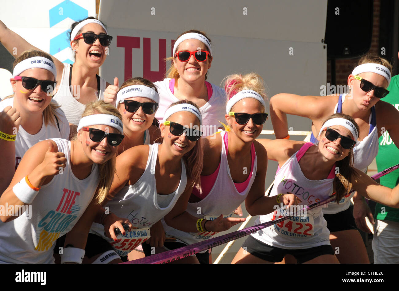 The color run, Columbus Ohio Stock Photo - Alamy