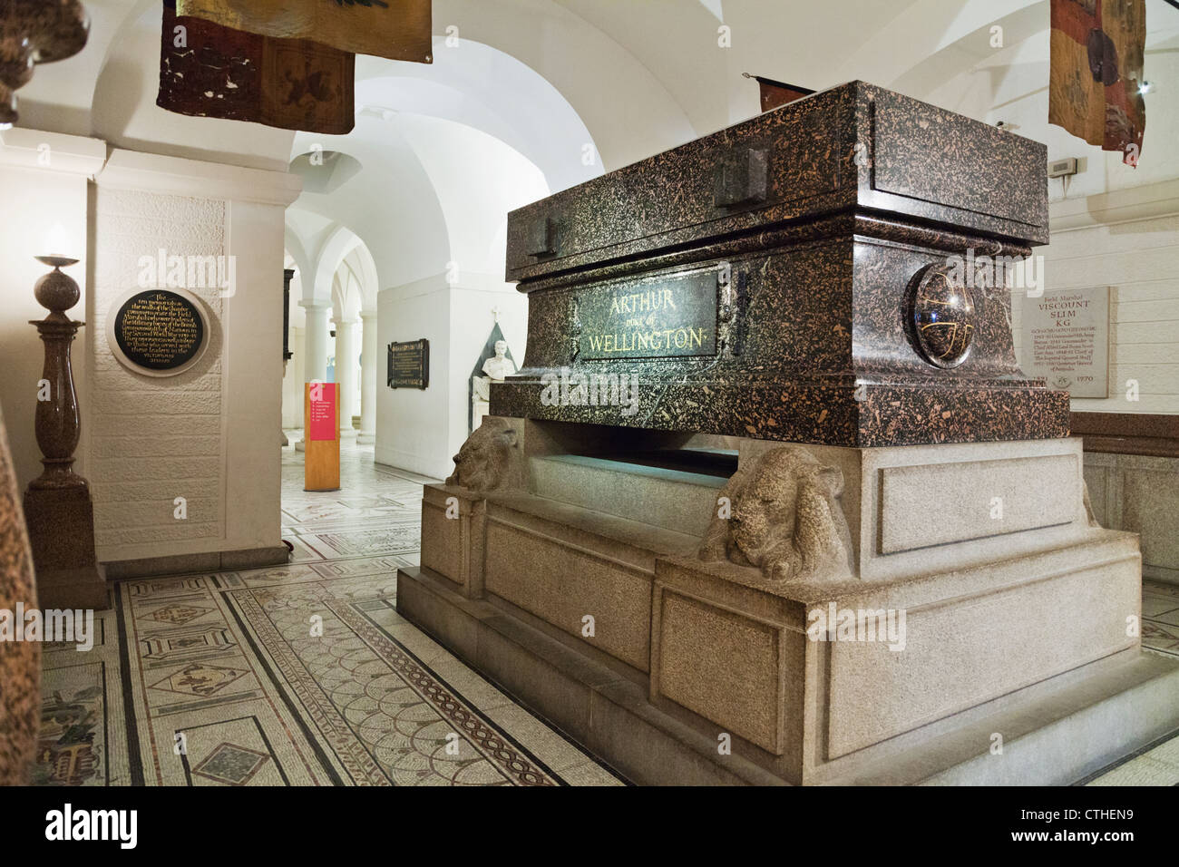 England, London, The City, St Paul's Cathedral, The Crypt, Wellington's ...