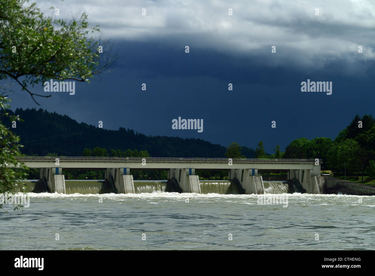 Hydropower plant at Bad Saeckingen, Baden Stock Photo - Alamy