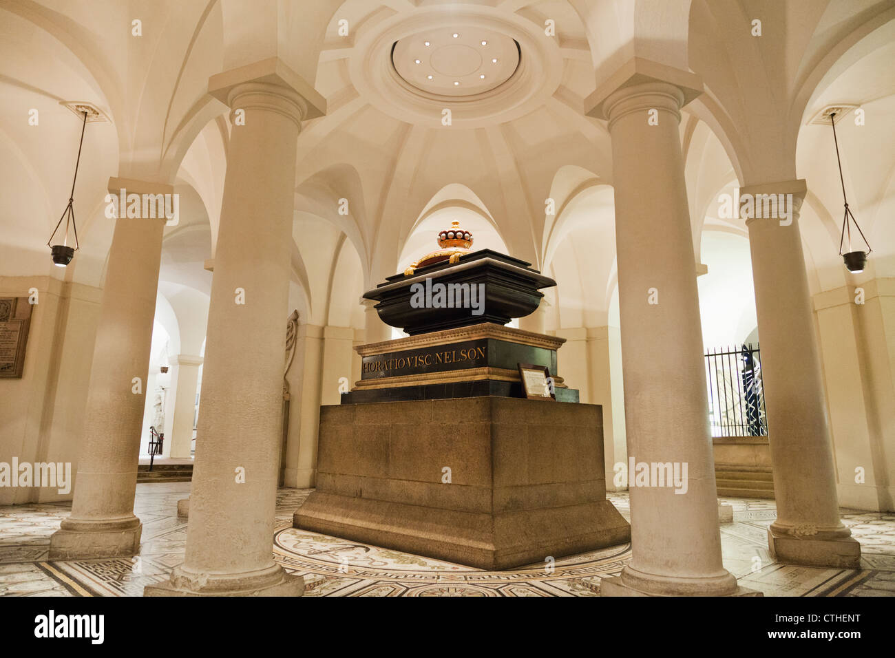 England, London, The City, St Paul's Cathedral, The Crypt, Nelson's ...
