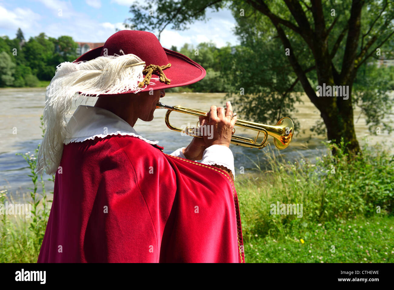 The Trompeter of Bad Saeckingen, literary figure of Joseph Victor von ...