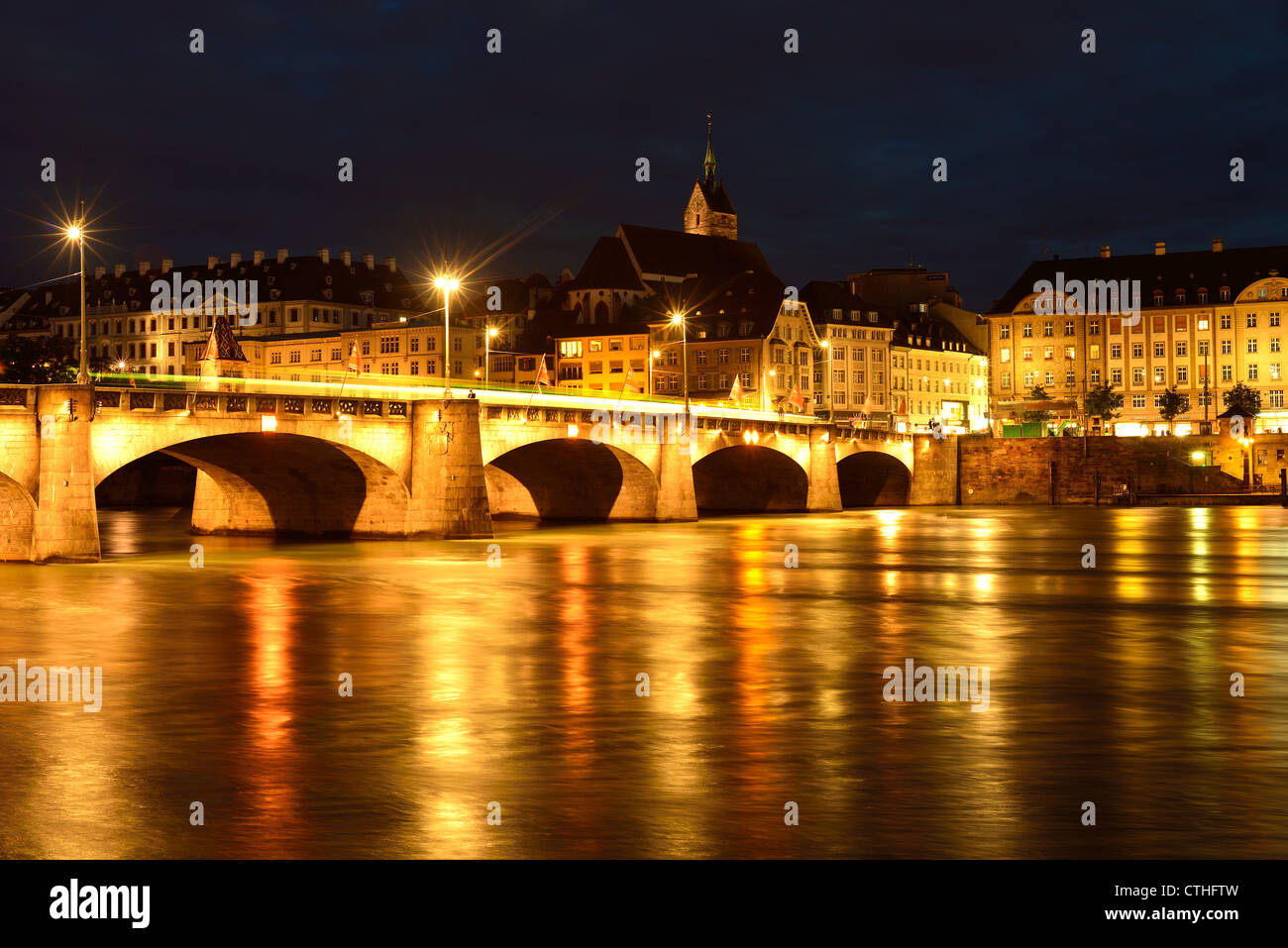 Middle Bridge, Basel, Switzerland Stock Photo - Alamy