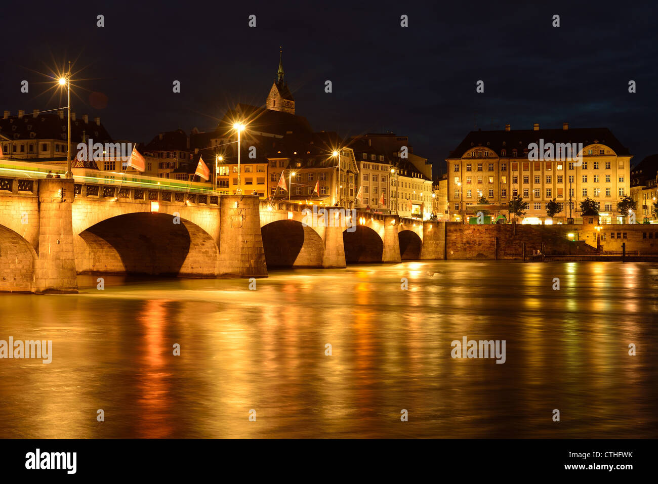 Middle Bridge, Basel, Switzerland Stock Photo - Alamy
