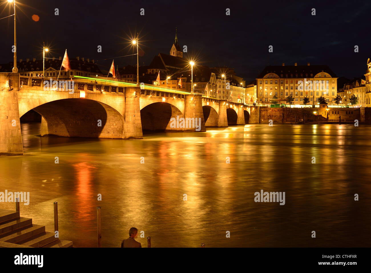 Middle Bridge, Basel, Switzerland Stock Photo - Alamy