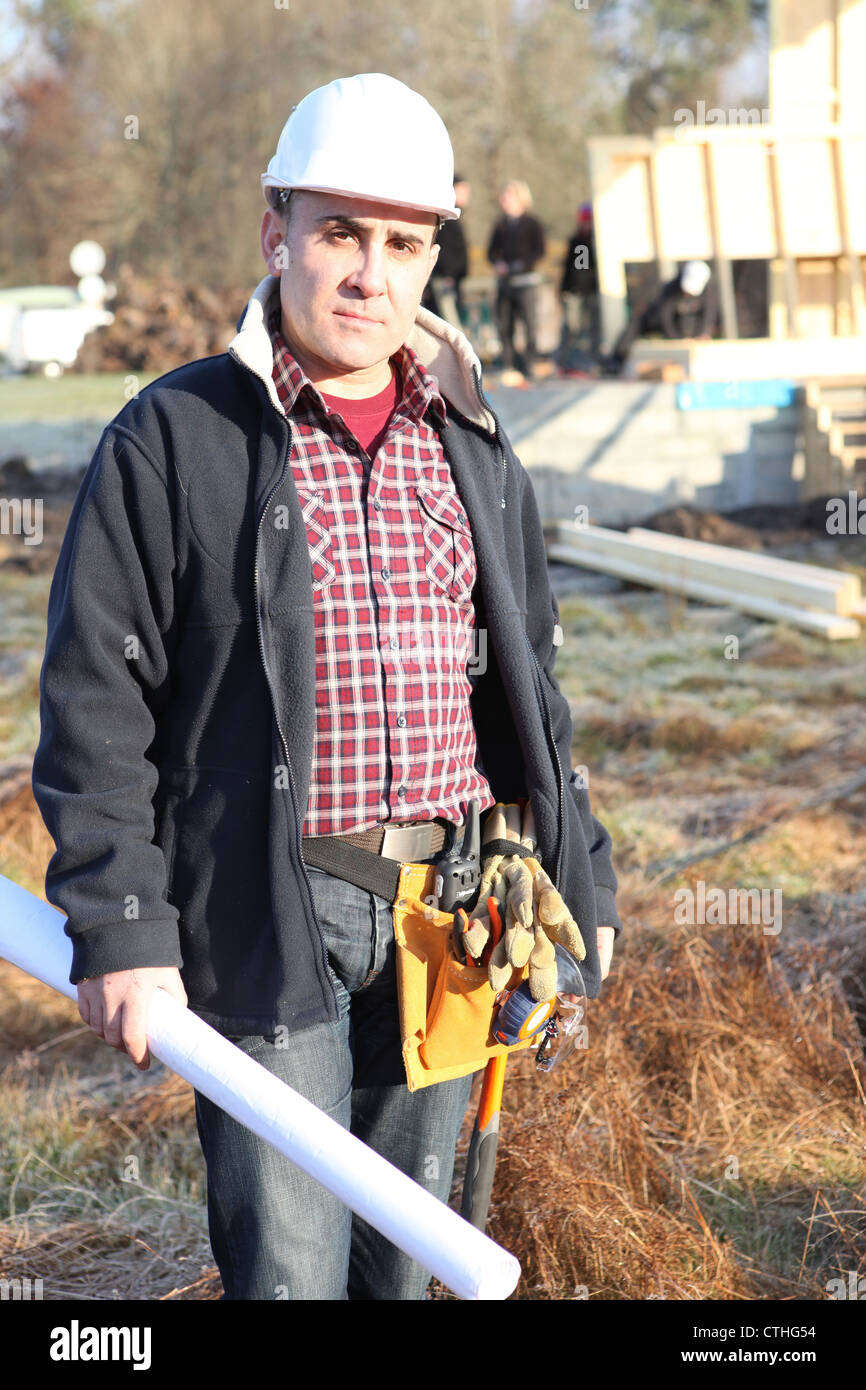 A construction foreman Stock Photo - Alamy