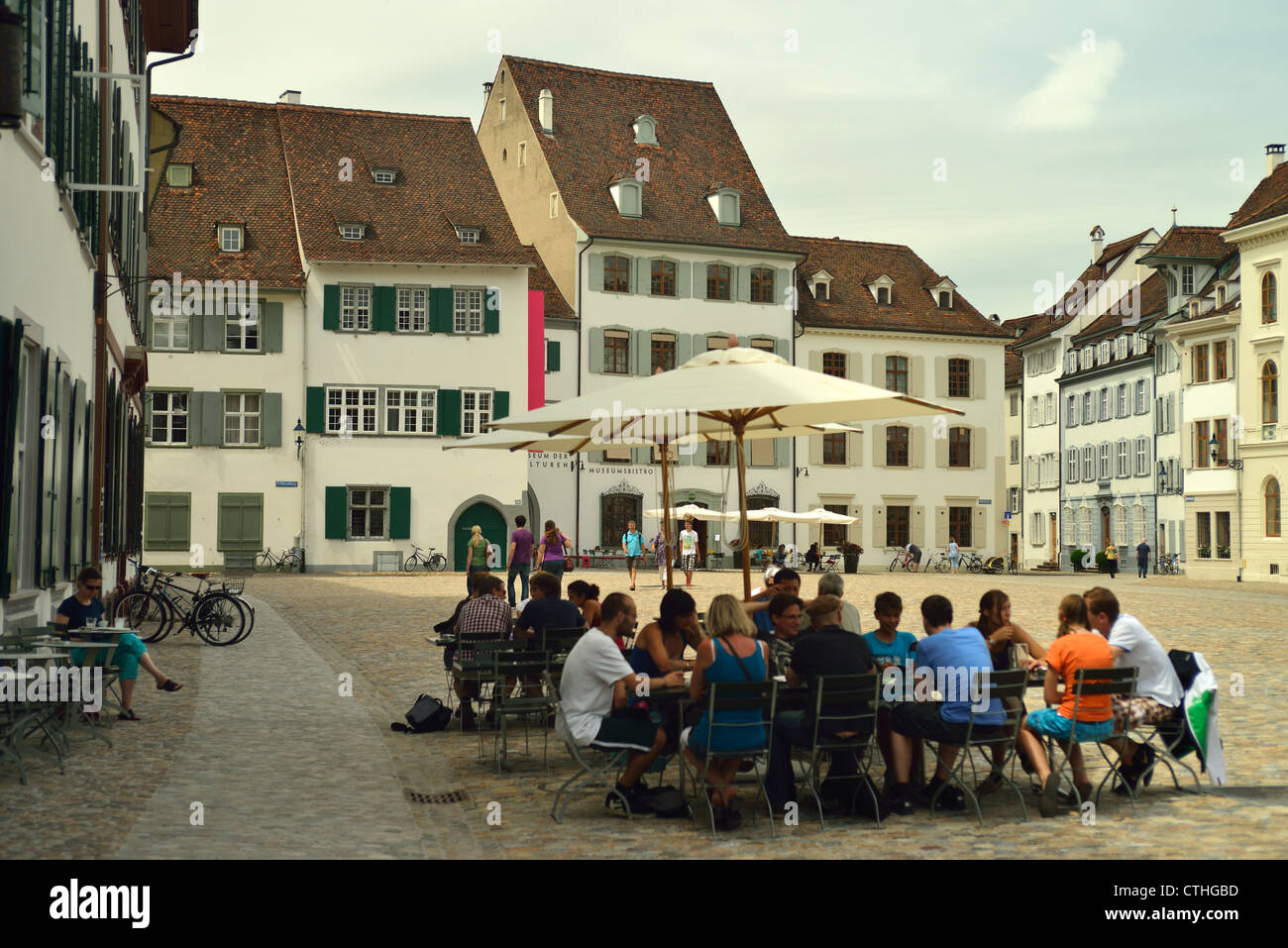Minster square, Basel, Switzerland Stock Photo - Alamy
