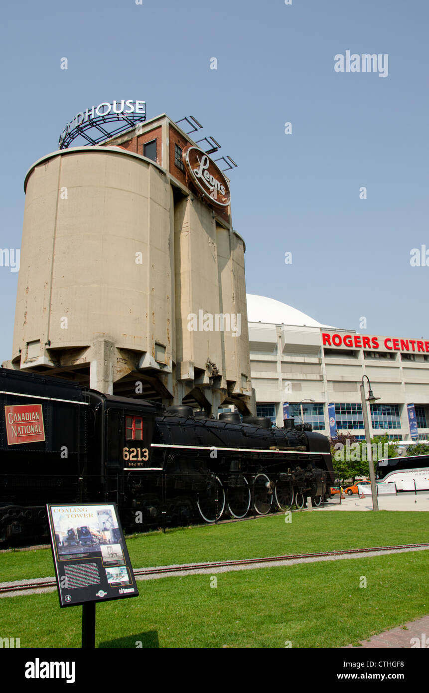 Canada, Ontario, Toronto. Roundhouse Park, Rogers Center in the ...