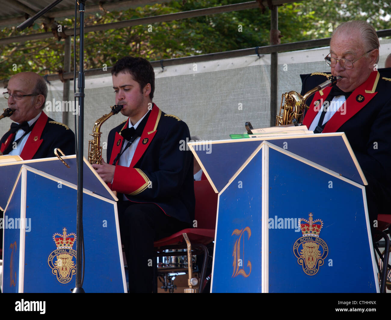 A regimental brass band plays on the occasion of Armed Forces Day,2012 ...