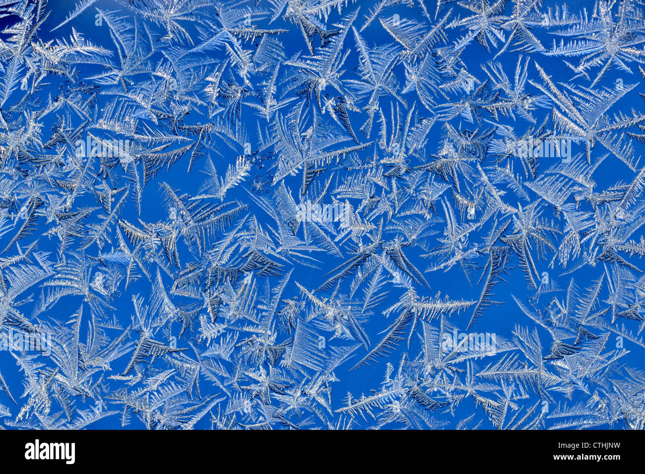 Frost patterns on the windows hi-res stock photography and images - Alamy