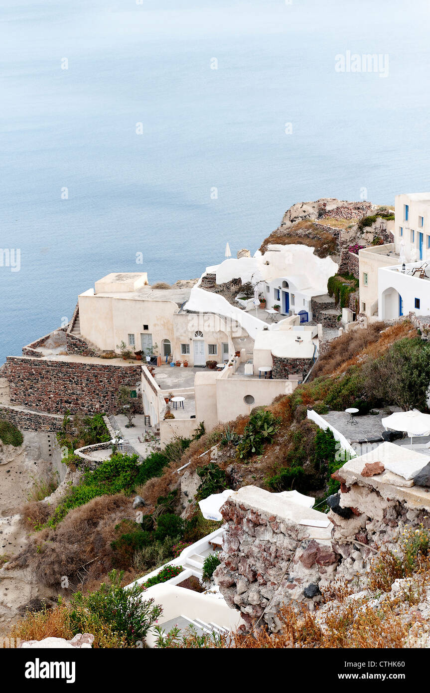 The greek Island of Santorini is one of the cyclades Islands Stock ...