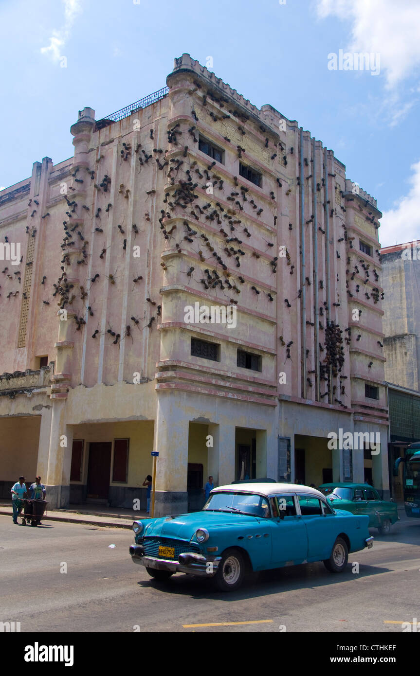 Ant covered building art installation, La Havana, Cuba Stock Photo - Alamy