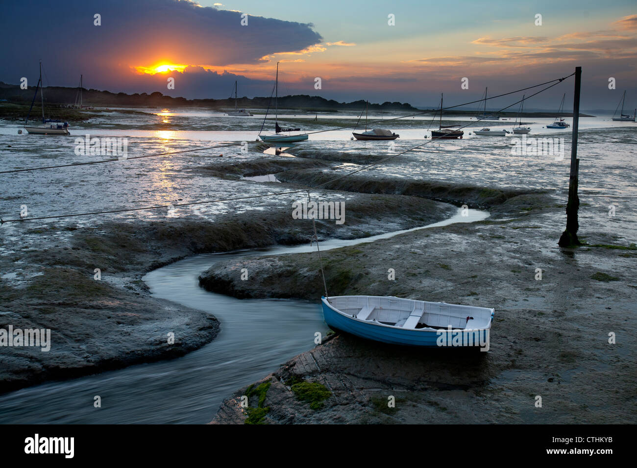 Creek, National Trust, Newtown Nature Reserve, Newtown, Isle of Wight ...