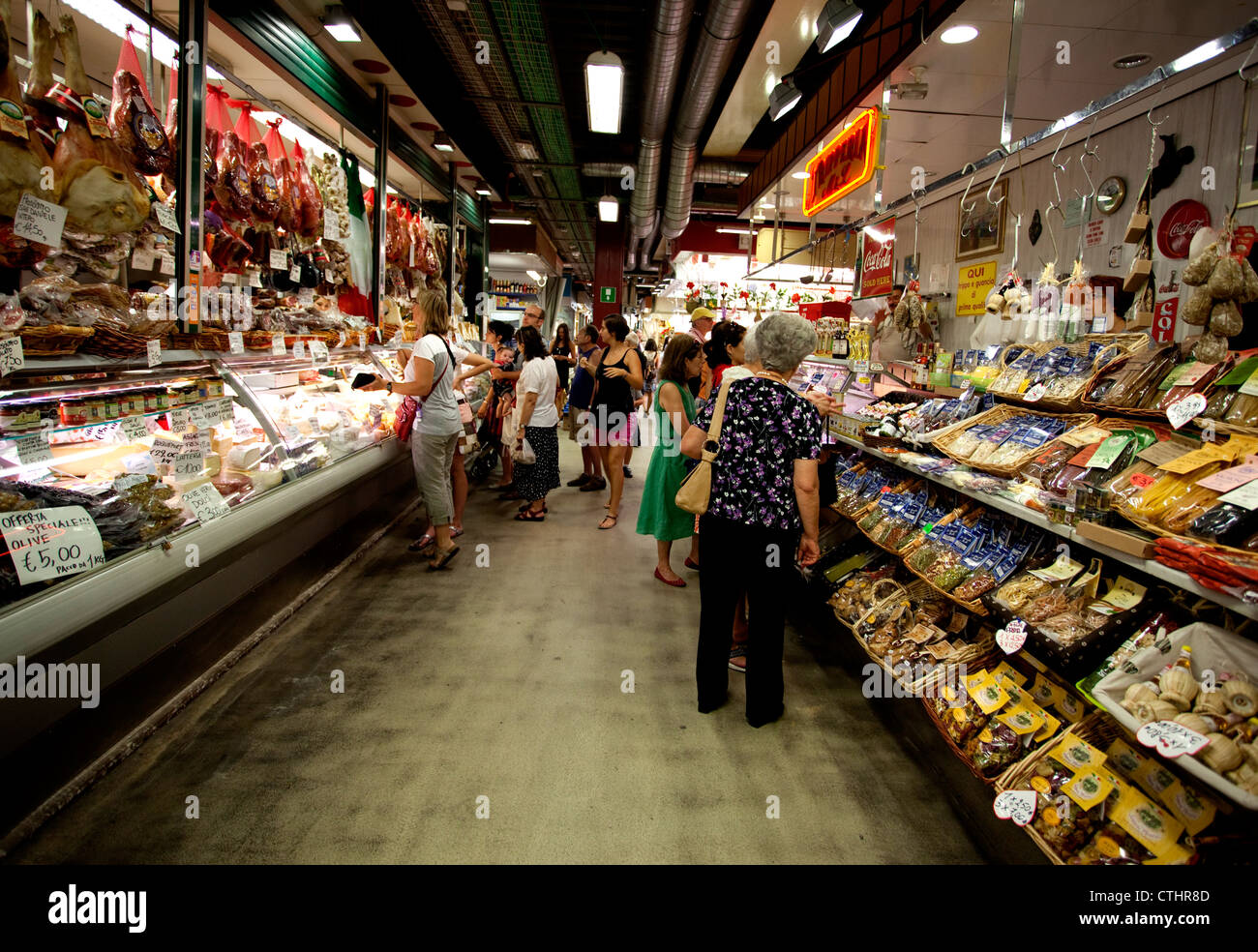 Mercato Centrale (central food market) in Florence, Italy Stock Photo ...