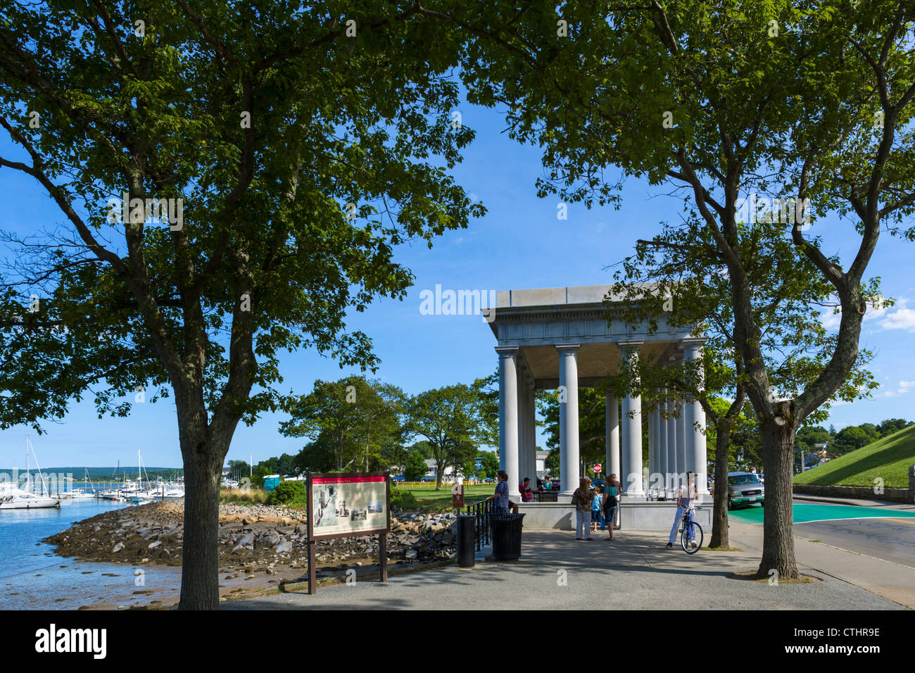 Structure housing the 'Plymouth Rock', Pilgrim Memorial State Park ...