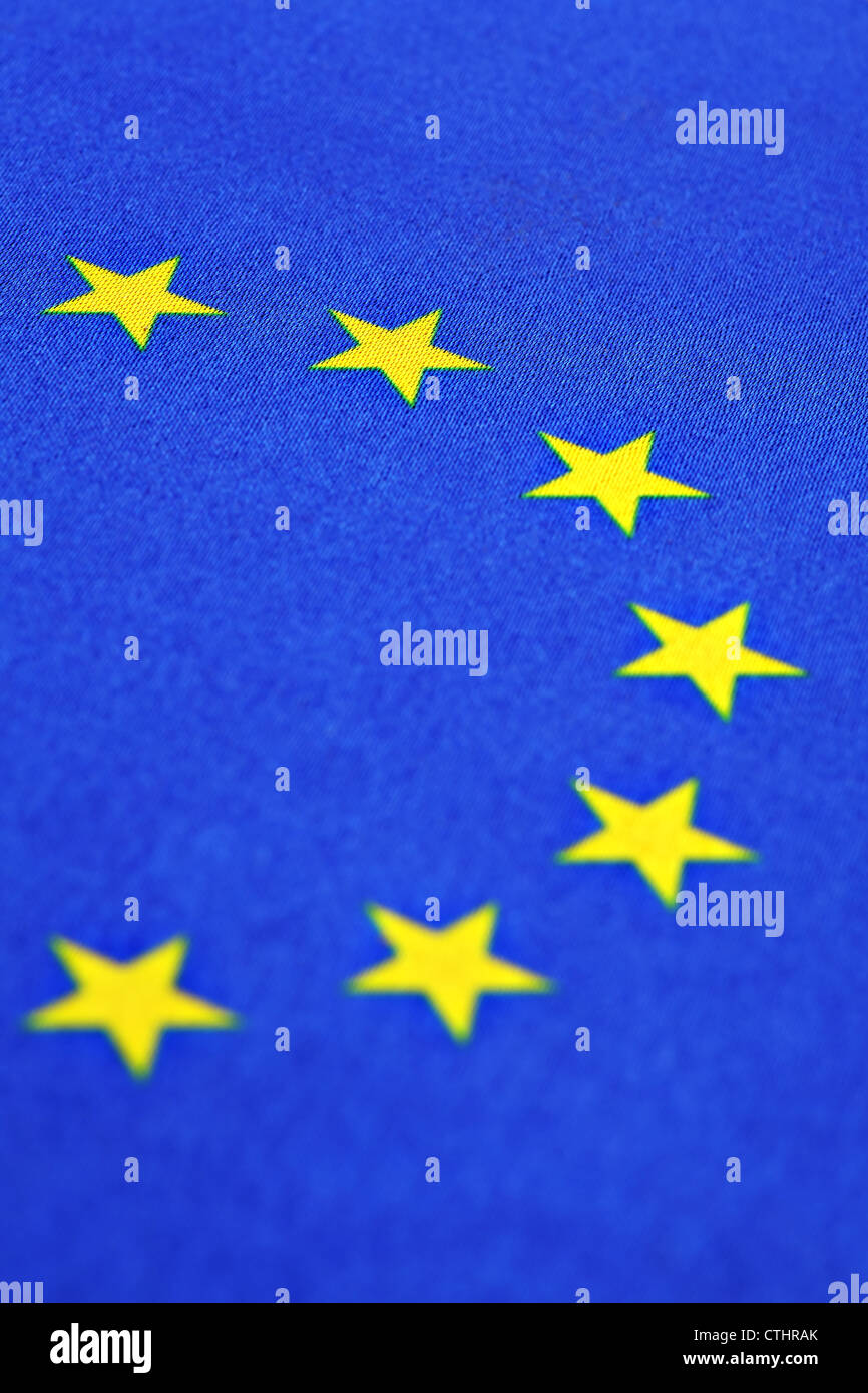 Closeup glossy flag european union hi-res stock photography and images ...