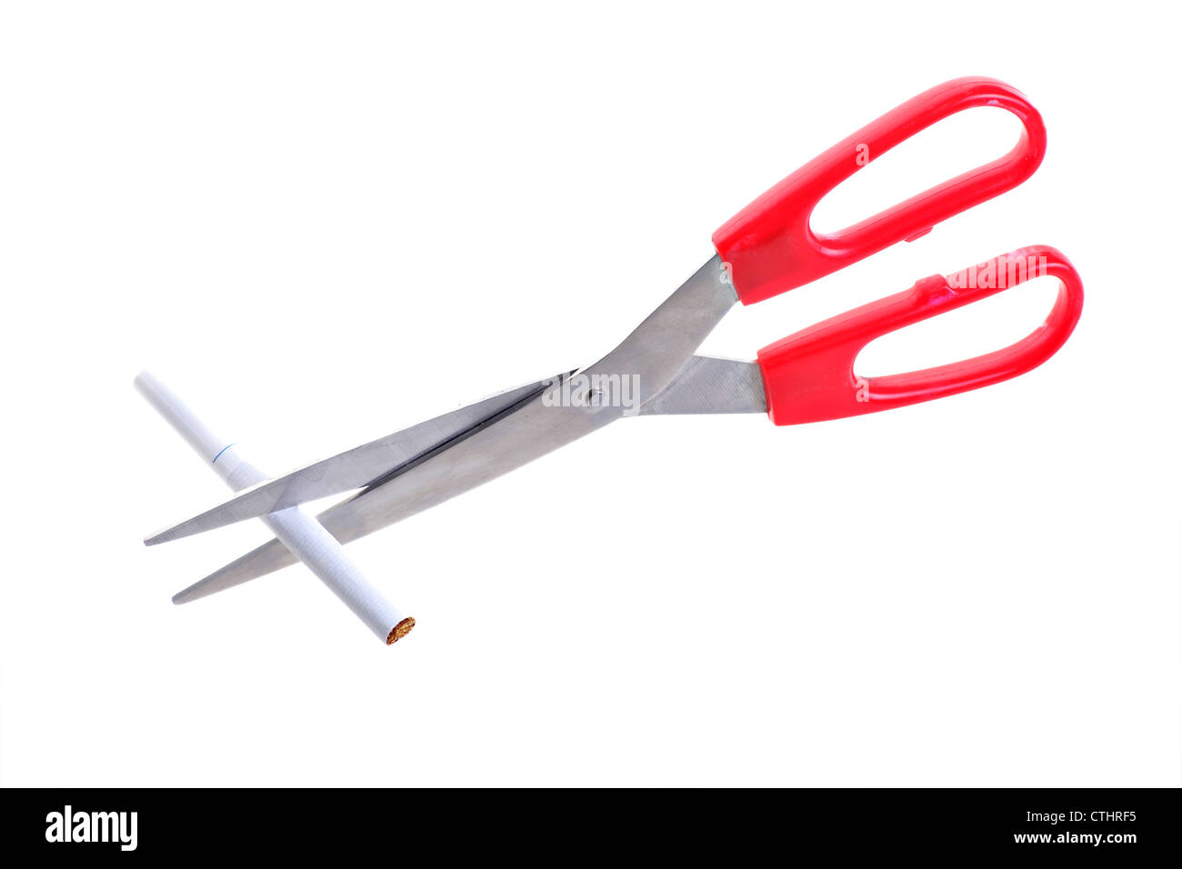 Quit smoking scissors cut cigarette hi-res stock photography and images ...