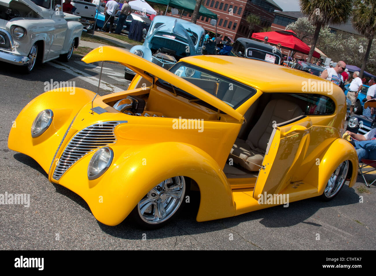 Run To The Sun Car Show Stock Photo - Alamy