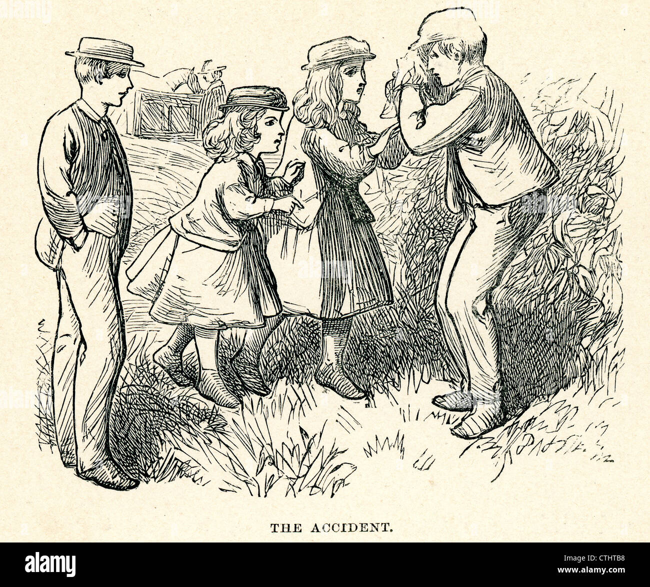 Victorian children playing hi-res stock photography and images - Alamy