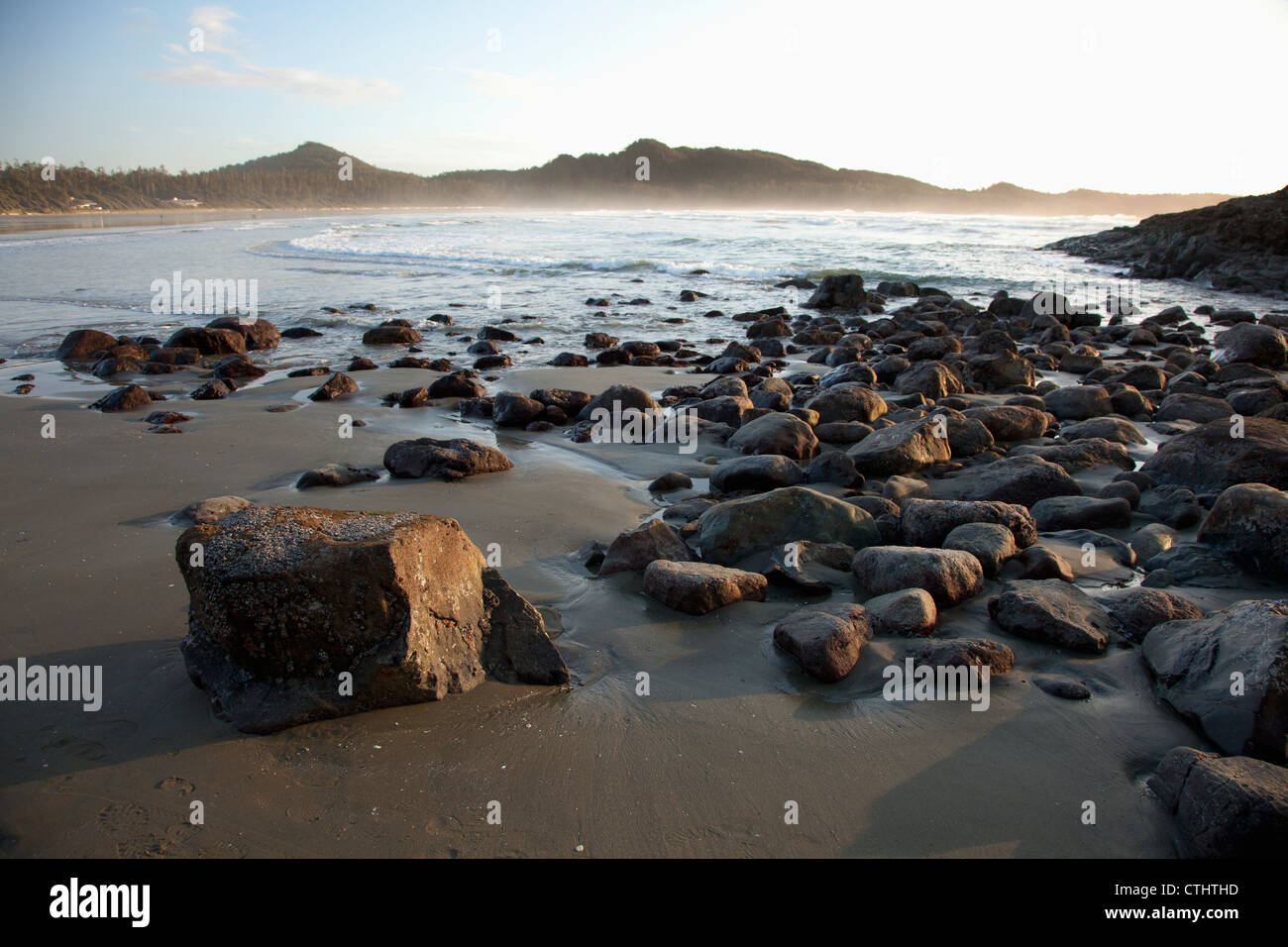 Cox Bay At Sunset Near Tofino; British Columbia, Canada Stock Photo - Alamy