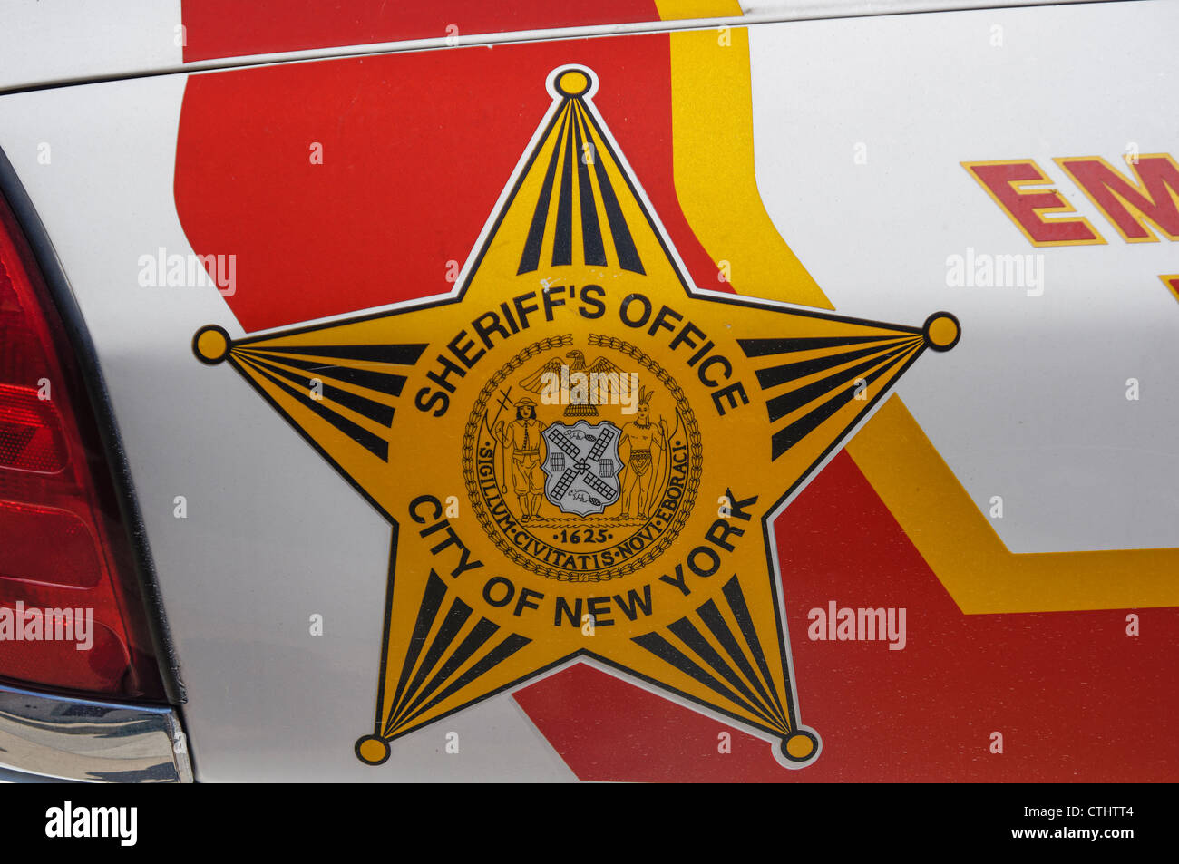 Police Car, Sheriff Office sign on Police Car , Brooklyn, New York ...
