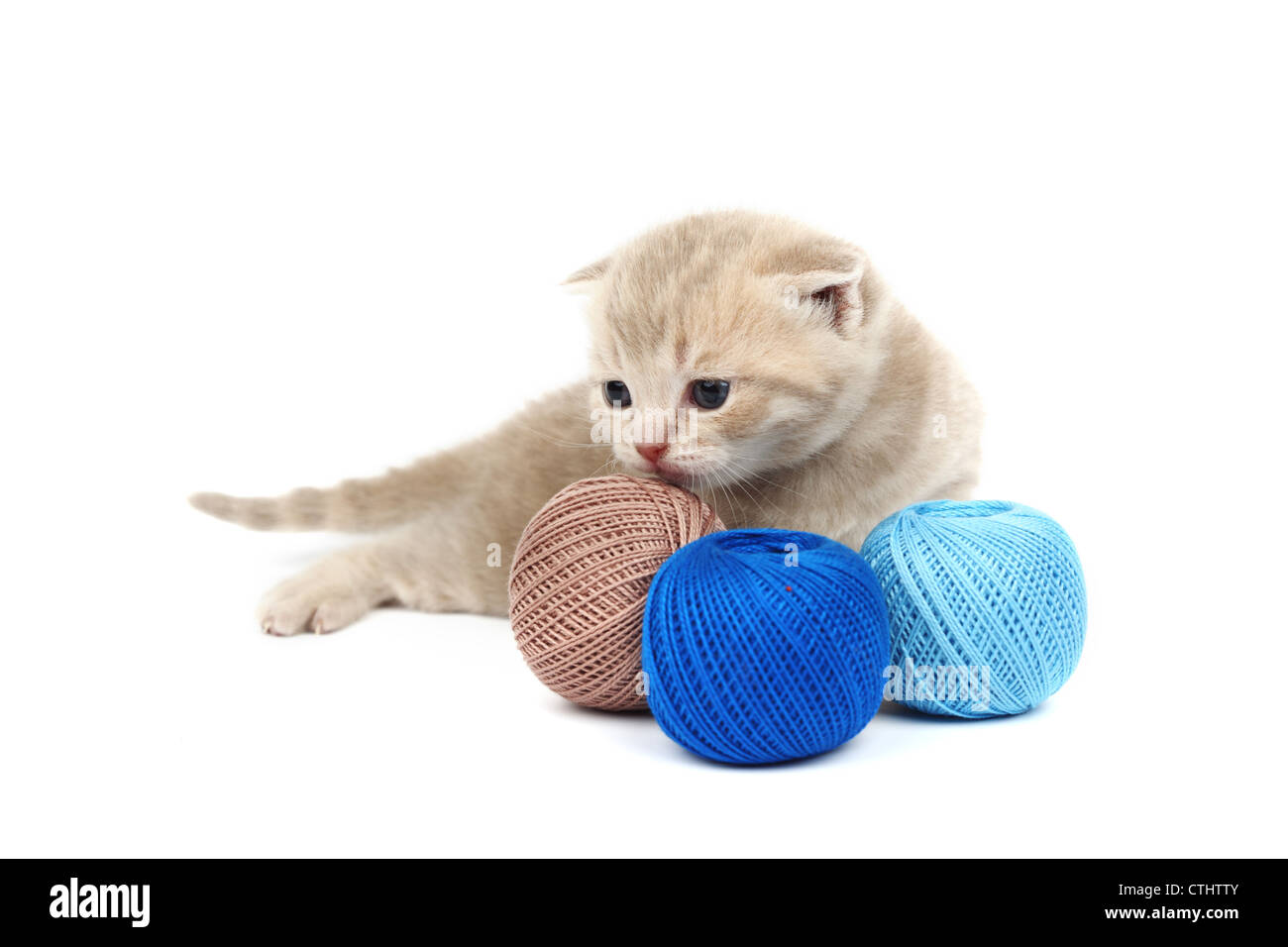 Small white ball of thread hi-res stock photography and images - Alamy