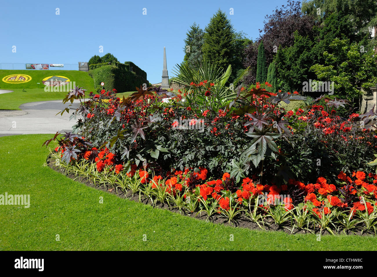 nottingham castle gardens england uk Stock Photo - Alamy
