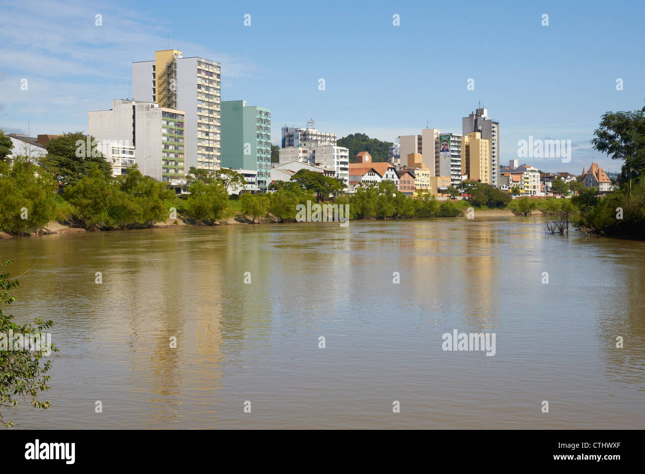 View over the city of Blumenau Brazil Stock Photo - Alamy