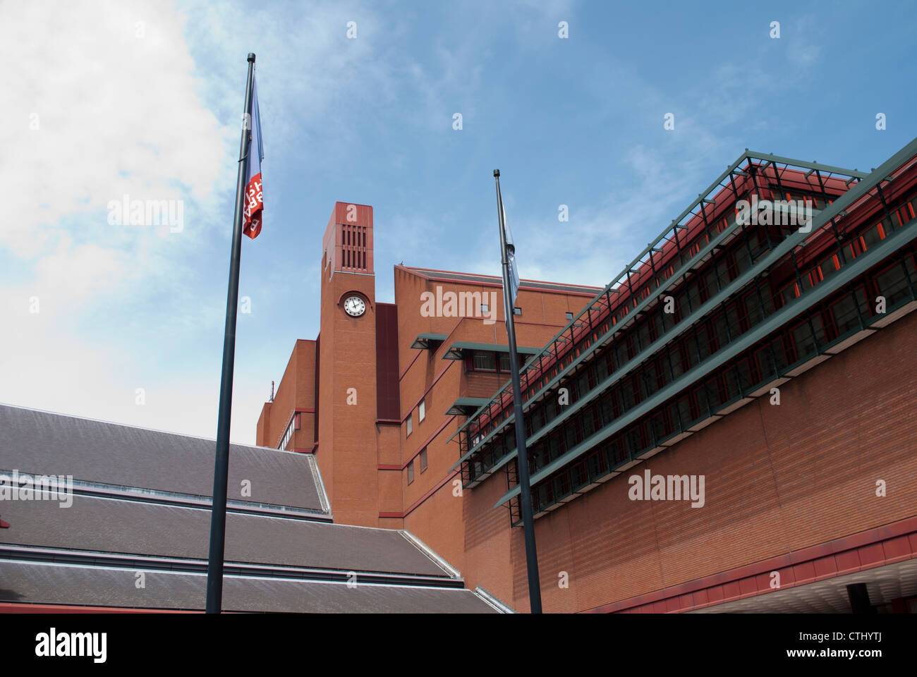 Roof and upper stories of The British Library Stock Photo - Alamy