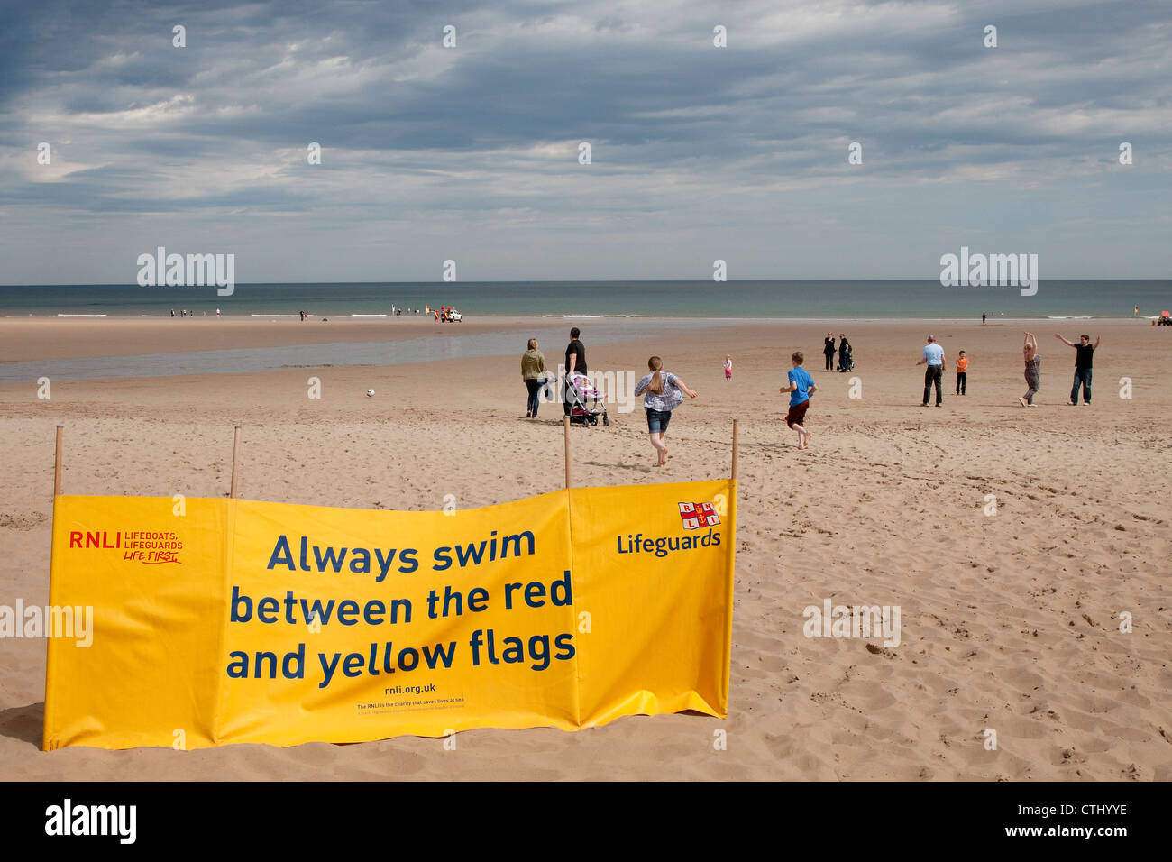 Lifeguards banner on beach hi-res stock photography and images - Alamy